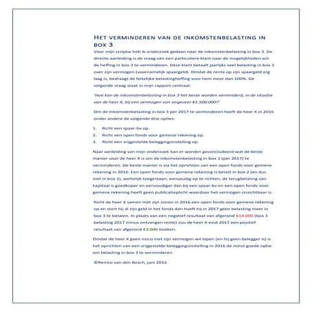 Het verminderen van de inkomstenbelasting in box 3 | PDF