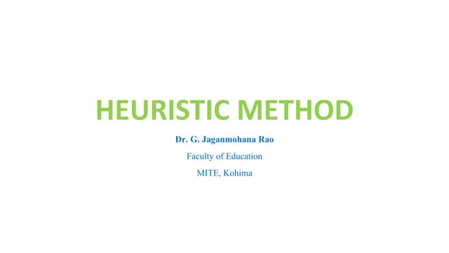 Inductive and deductive method of teaching | PPTX