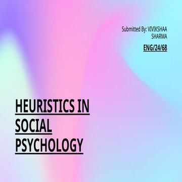 Heuristics in social Psychology VIVIKSHAA SHARMA.pptx
