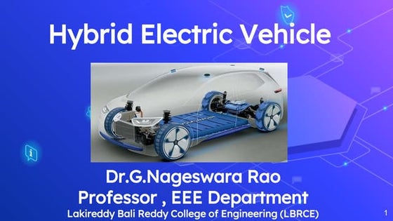 Hybrid Electric Vehicle Powertrain | PPTX | Green Vehicles | Auto Type