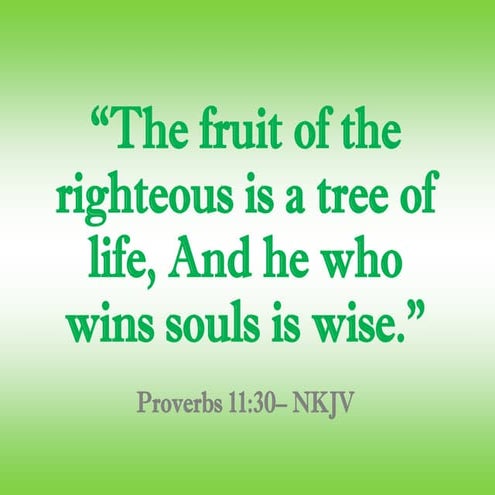 He Who Wins Souls Is Wise ! | PPT