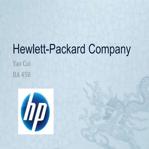 Hewlett packard company if | PPT