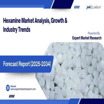 Hexamine Market Trends & Growth 2025-2034 | PDF