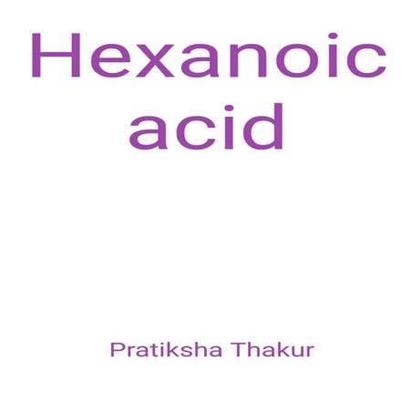 Hexanoic acid | PDF