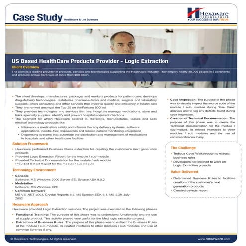 Hexaware logic extraction | PDF