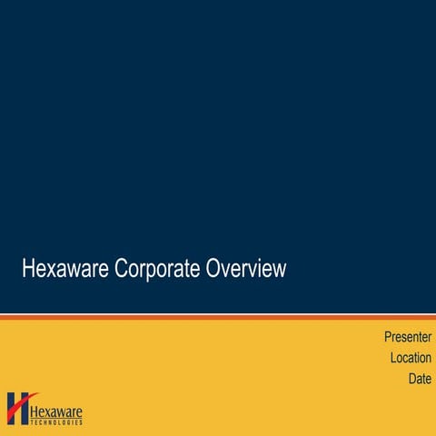 Hexaware corporate overview nov10 | PPTX