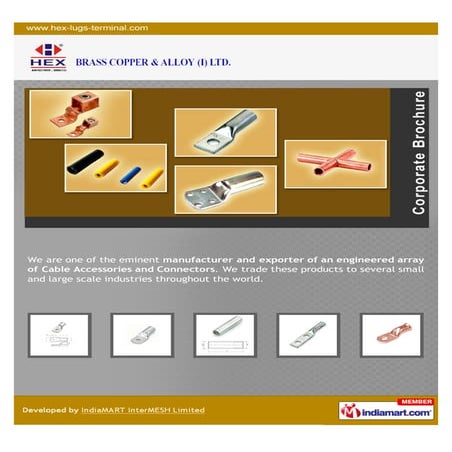 Brass Copper & Alloy India Limited, Mumbai, Hex Lugs Terminal | PDF