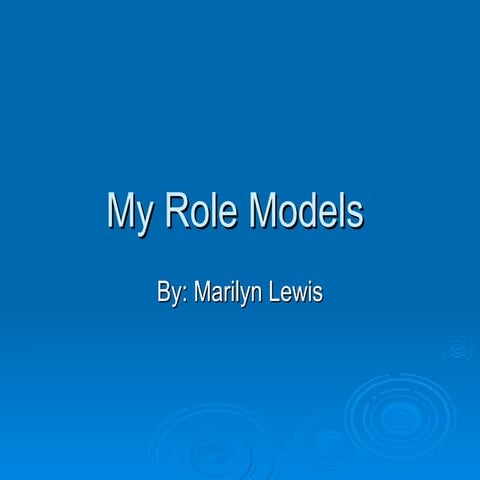 H:\Facts\My Role Models | PPT