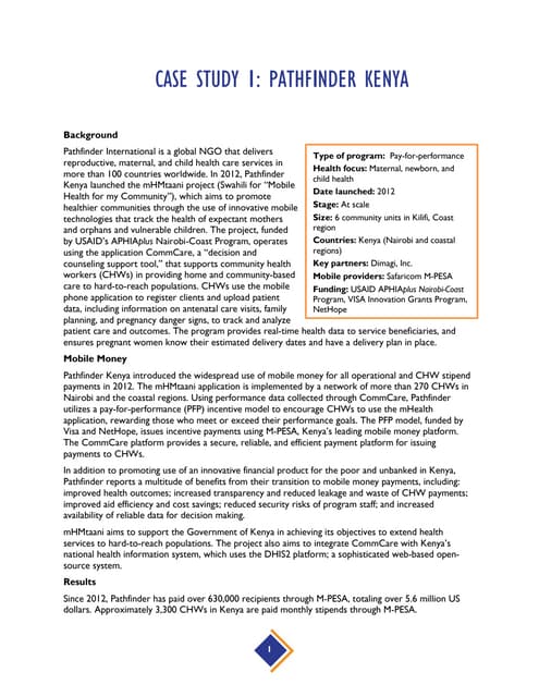 Busara Center for Behavioral Economics - Tanzanian MNO | PDF