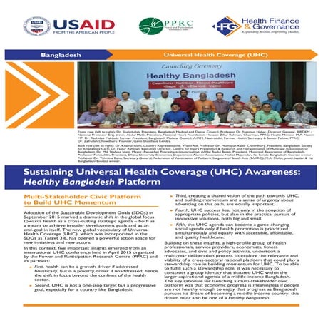 Harnessing Universal Health Coverage (UHC) Awareness: Evidence to ...