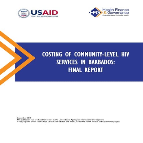 Hfg barbados costing community hiv final report | PDF