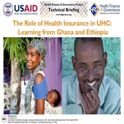 The Role of Health Insurance in UHC: Learning from Ghana and Ethiopia ...