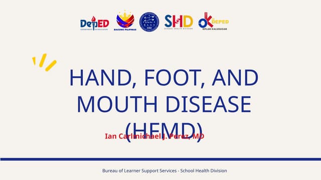 Hand foot-mouth disease (hfmd) | PDF