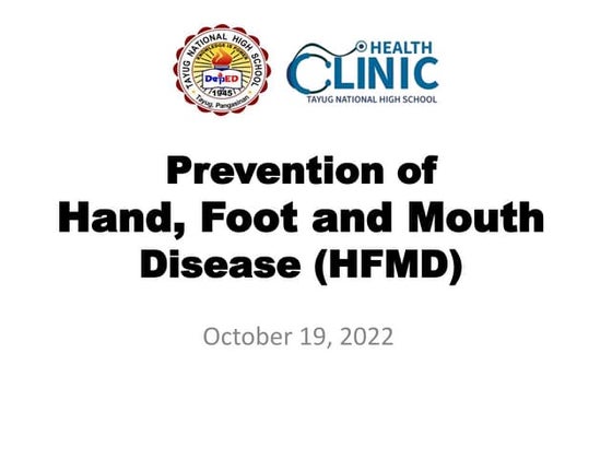 Hand foot-mouth disease (hfmd) | PDF | Infectious Diseases | Diseases ...