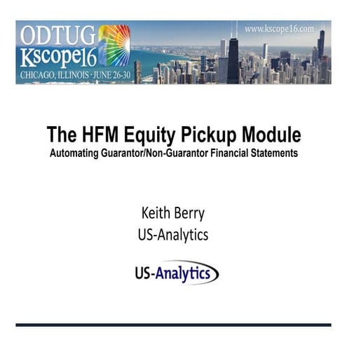 HFM Equity Pickup Module | PDF