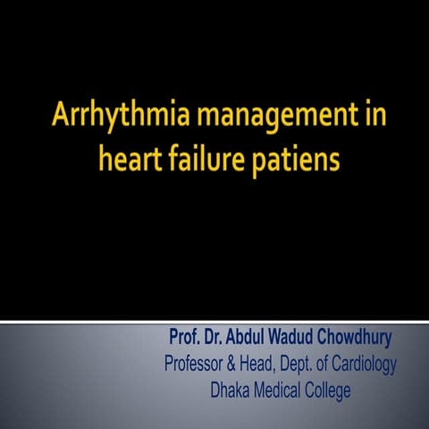 Heart Failure and Arrhythmia | PPTX | Heart and Cardiovascular Diseases ...