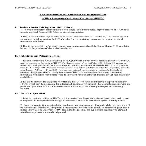 Hfov guidelines | PDF