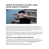 Manipulation | PPTX