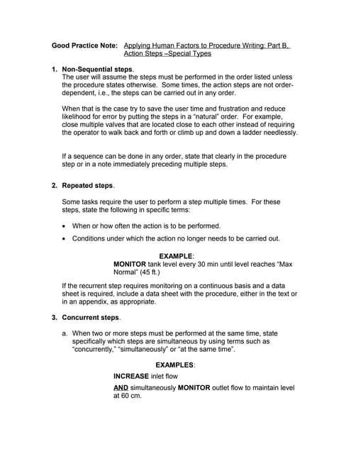 Hf procedure writing part a | PDF