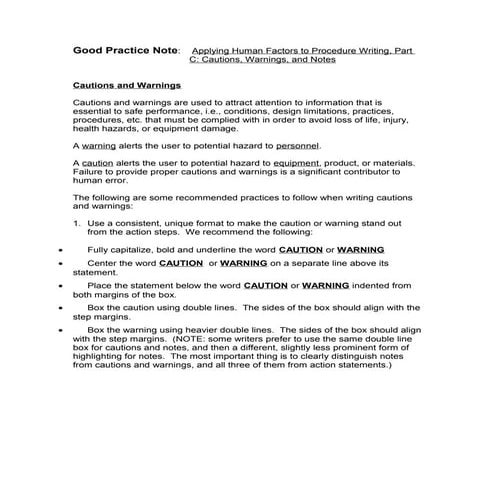 Hf procedure writing part c | PDF