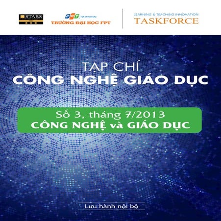 Tạp chí công nghệ giáo dục số 3 - LTIT - FPT University | PDF