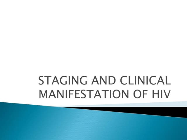 WHO Staging of HIV and AIDS.ppt