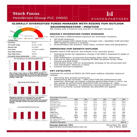 Henderson Global Group (HGG) - equity research initiation report | PDF