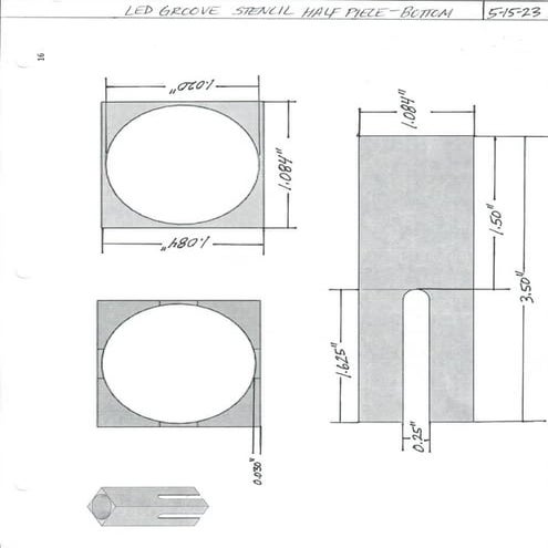 HGG_LED Groove Stencil Bottom Half PIece.pdf | Design | Fine Art