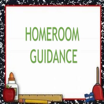 Homeroom Guidance Powerpoint presentation | PPTX