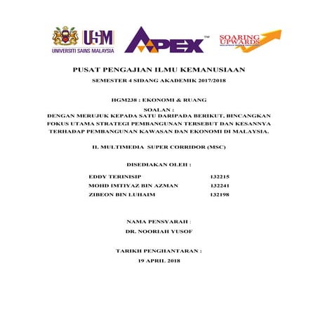 HGM239 : MSC MALAYSIA | PDF