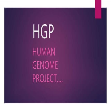 Human genome project | PPTX