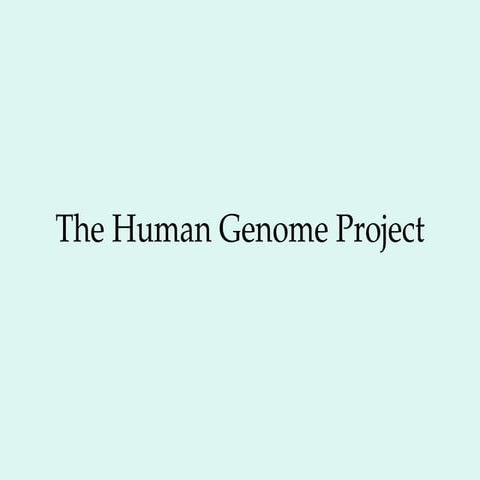 human genome project - genetics and gene mapping | PPT