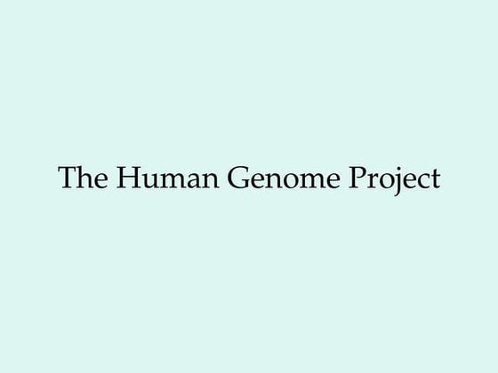 HUMAN GENOME PROJECT Class XII Biology.pptx