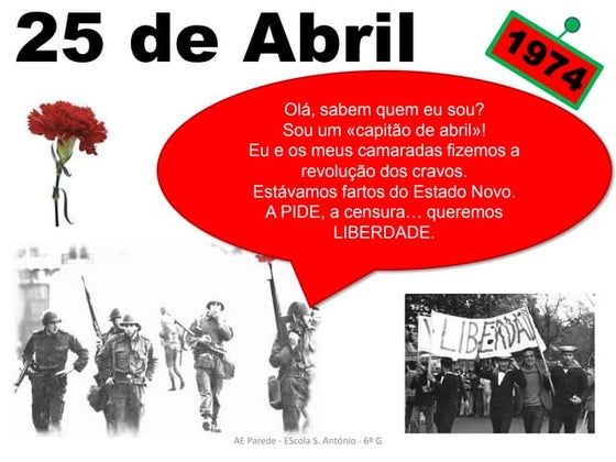 A Revolução de 25 de Abril de 1974 | PPT
