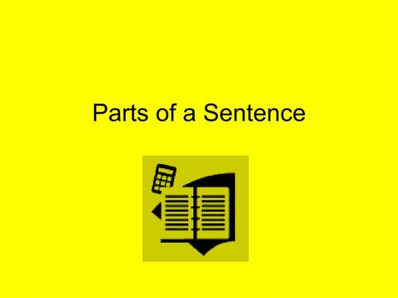 Sentence structure powerpoint | PPT