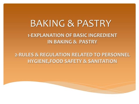 CHAPTER 1 YEAST PRODUCT (BAKING AND PASTRY) | PPT