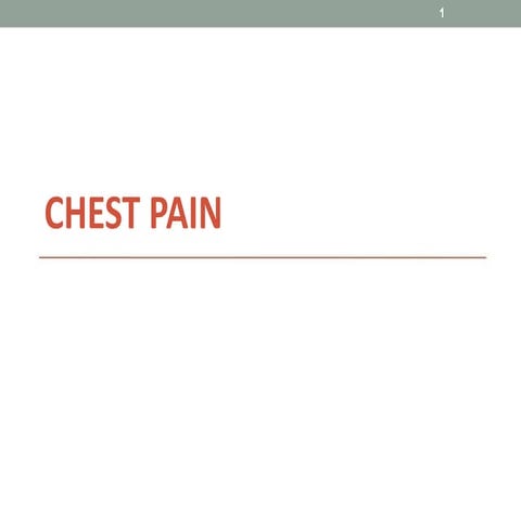 Pediatric chest pain | PPTX