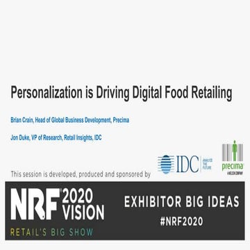 Personalization is driving digital food retailing_IDC_Precima | PPTX