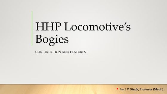 Bogie assembly alco | PPT
