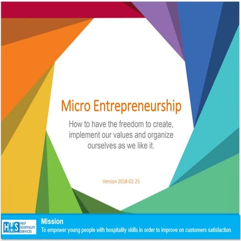 Hhs micro entrepreneurship course1 | PPT