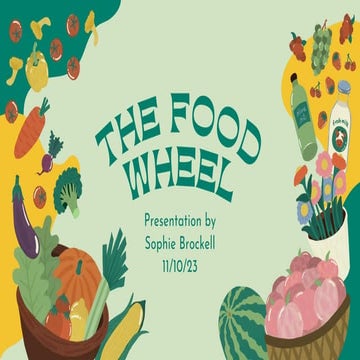 Food Wheel ESL Slides | PDF
