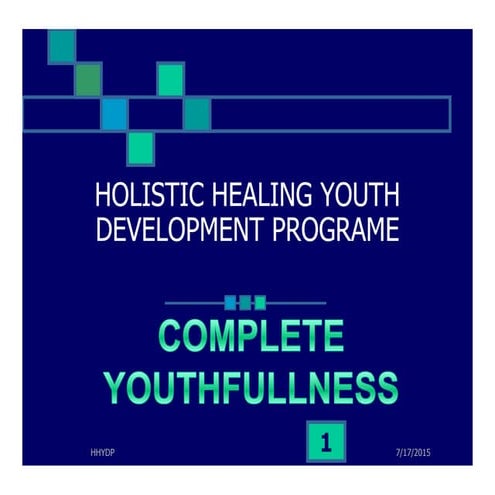 Holistic Healing Youth Development Program | PDF