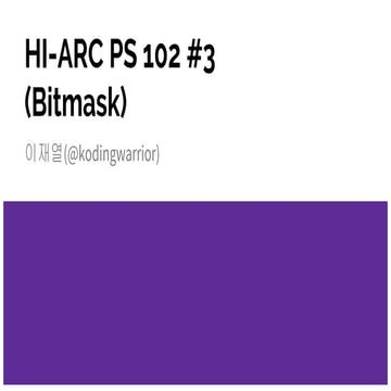 HI-ARC PS 102 Bitmask | PPT