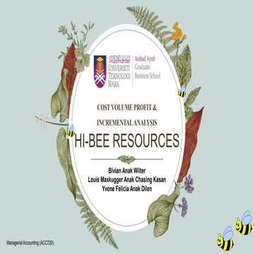 HI-BEE RESOURCES CVP & Incremental Analysis.pptx