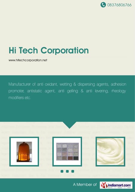 Hi Tech Corporation presentations