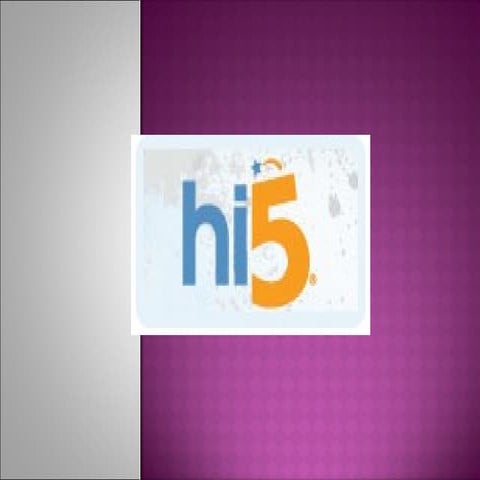 Hi5 red-social | PPTX