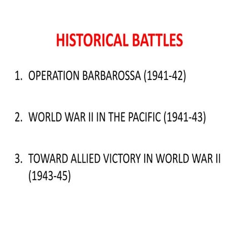 historical battles | PPTX