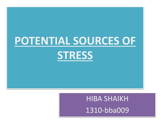 Stress and Coping Strategies | PPT