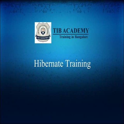 Hibernate Tutorial For Beginners Ppt 