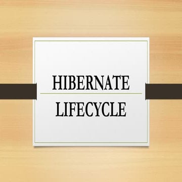The presentation of Hibernate Lifecycle.pptx